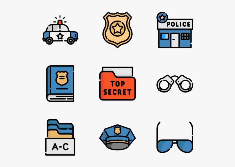 Police 40 Icons - Icon PNG Image | Transparent PNG Free Download on SeekPNG