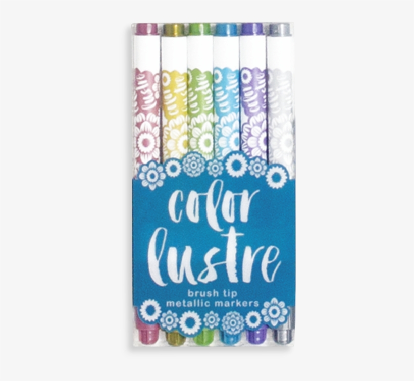 Set Of Color Lustre Brush Markers With Metallic Colors - Color Lustre ...