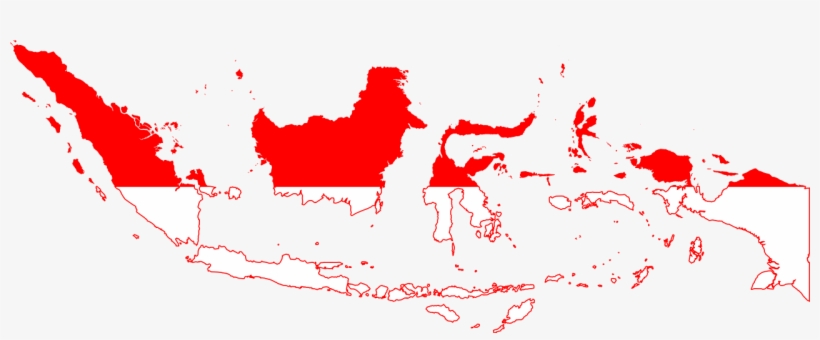 Flag Map Of Indonesia - Indonesia Flag Map PNG Image | Transparent PNG ...