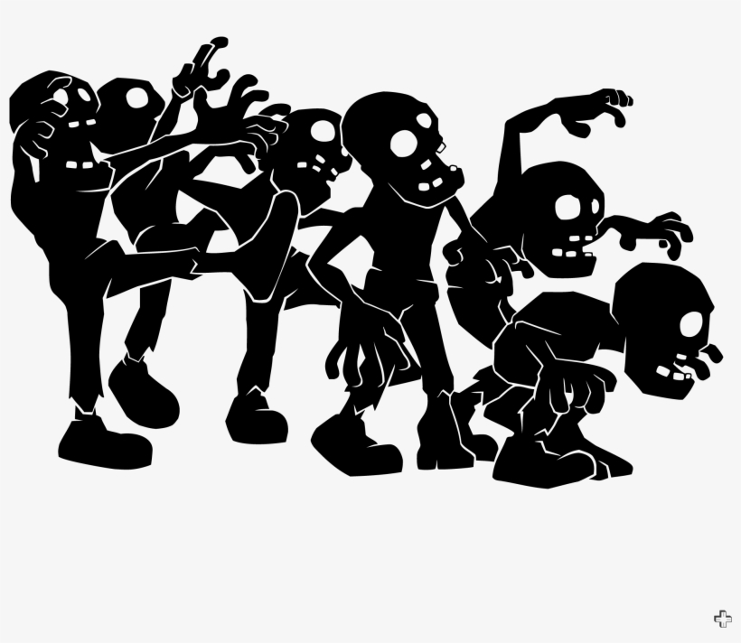 Zombie Horde Clipart Png Transparent Download - Plants Vs Zombies ...