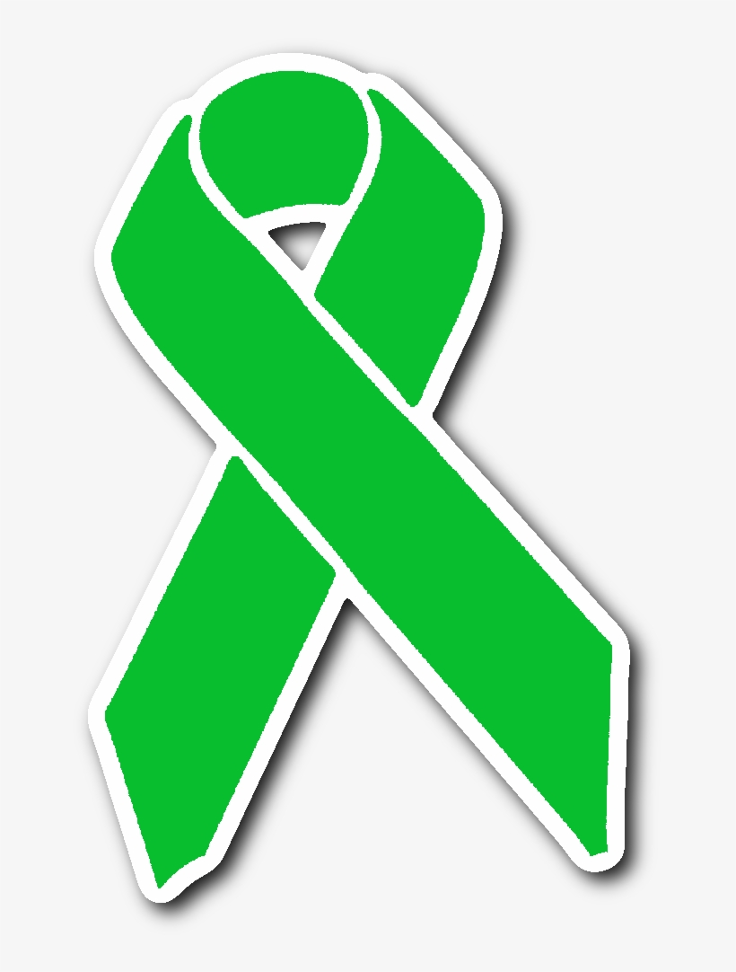 Download Green Awareness Ribbon Sticker - Black Awareness Ribbon ...