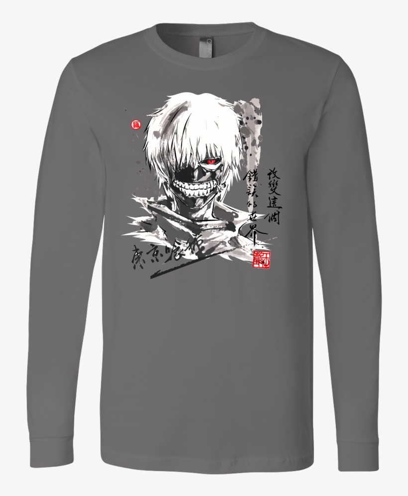 Unisex Long Sleeve T Shirt - Tokyo Ghoul Long Sleeve Shirt PNG Image ...
