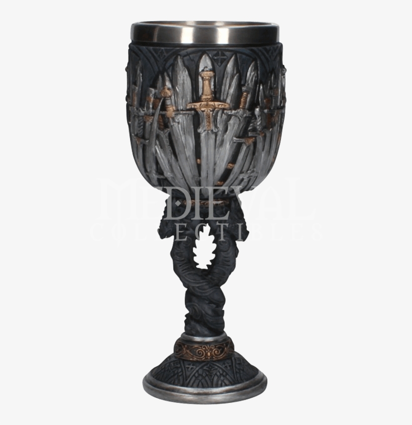 Dragon Swords Goblet - Dark Medieval Goblet PNG Image | Transparent PNG ...