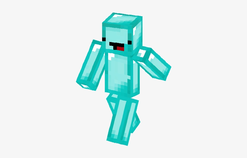 Download Diamond Man Skin - Blue Derpy Minecraft Skin | Transparent PNG ...