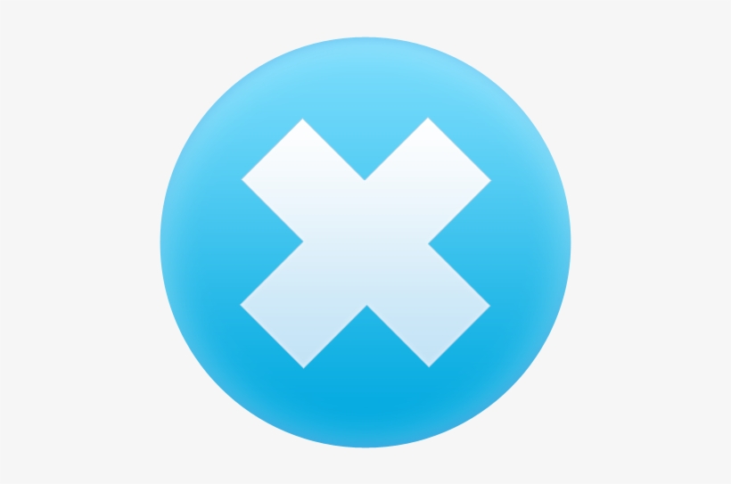 Go Back Icon - Blue Close Icon Png PNG Image | Transparent PNG Free ...
