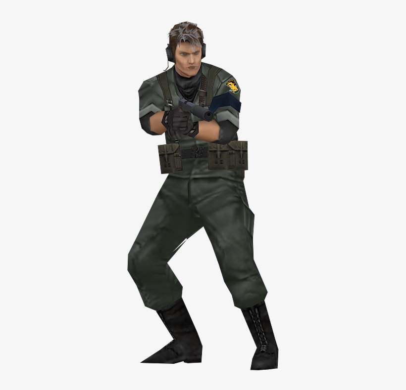 Solid Snake Character Model For Mg1 Remake Animation - Soldier PNG ...