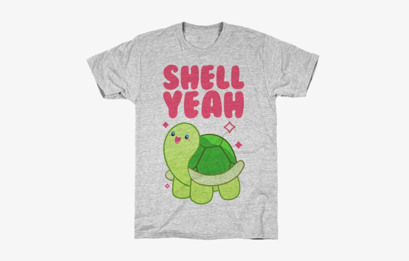 Shell Yeah Cute Turtle Mens T-shirt - Asexual T Shirt PNG Image ...
