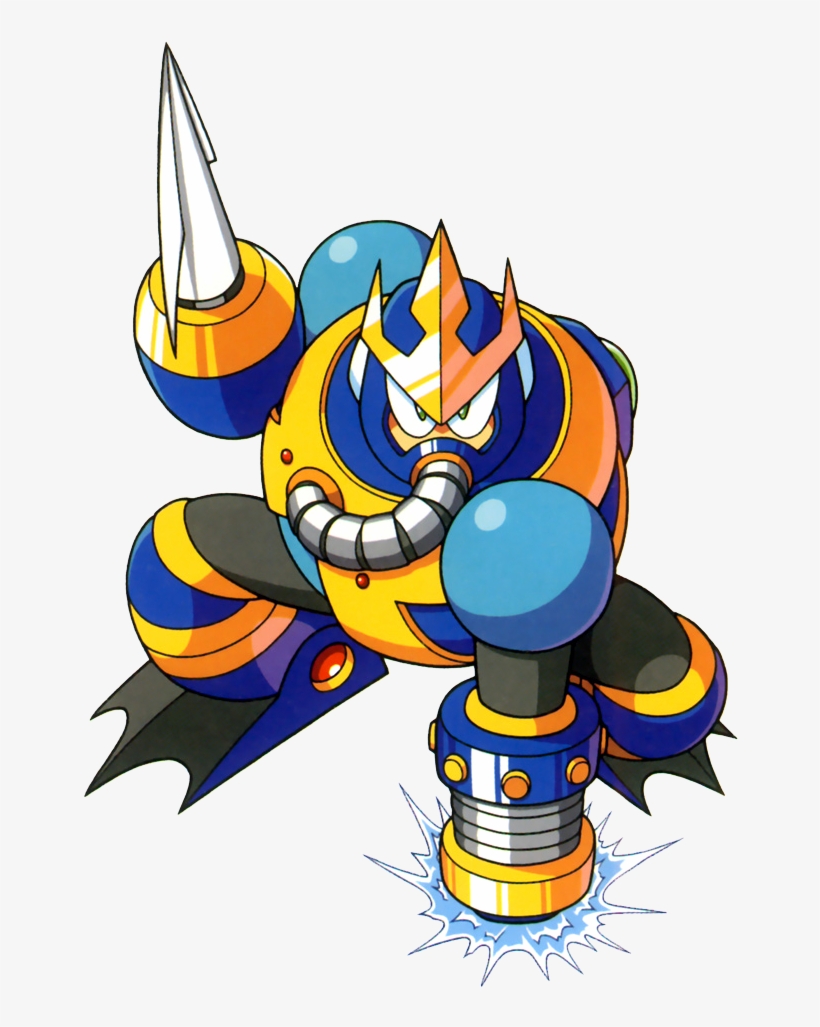 Wave Man Is A Fairly Unique Robot Master - Mega Man Wave Man PNG Image ...