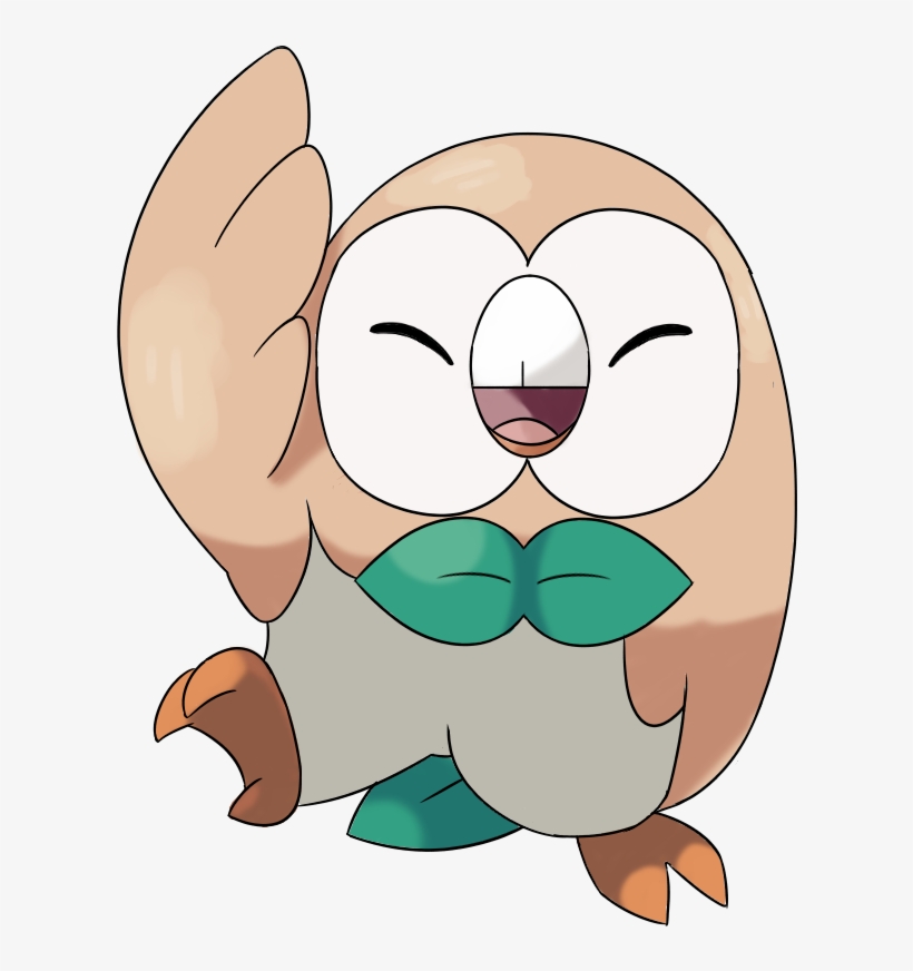 Clipart Free Birb Drawing Rowlet - Cartoon PNG Image | Transparent PNG ...