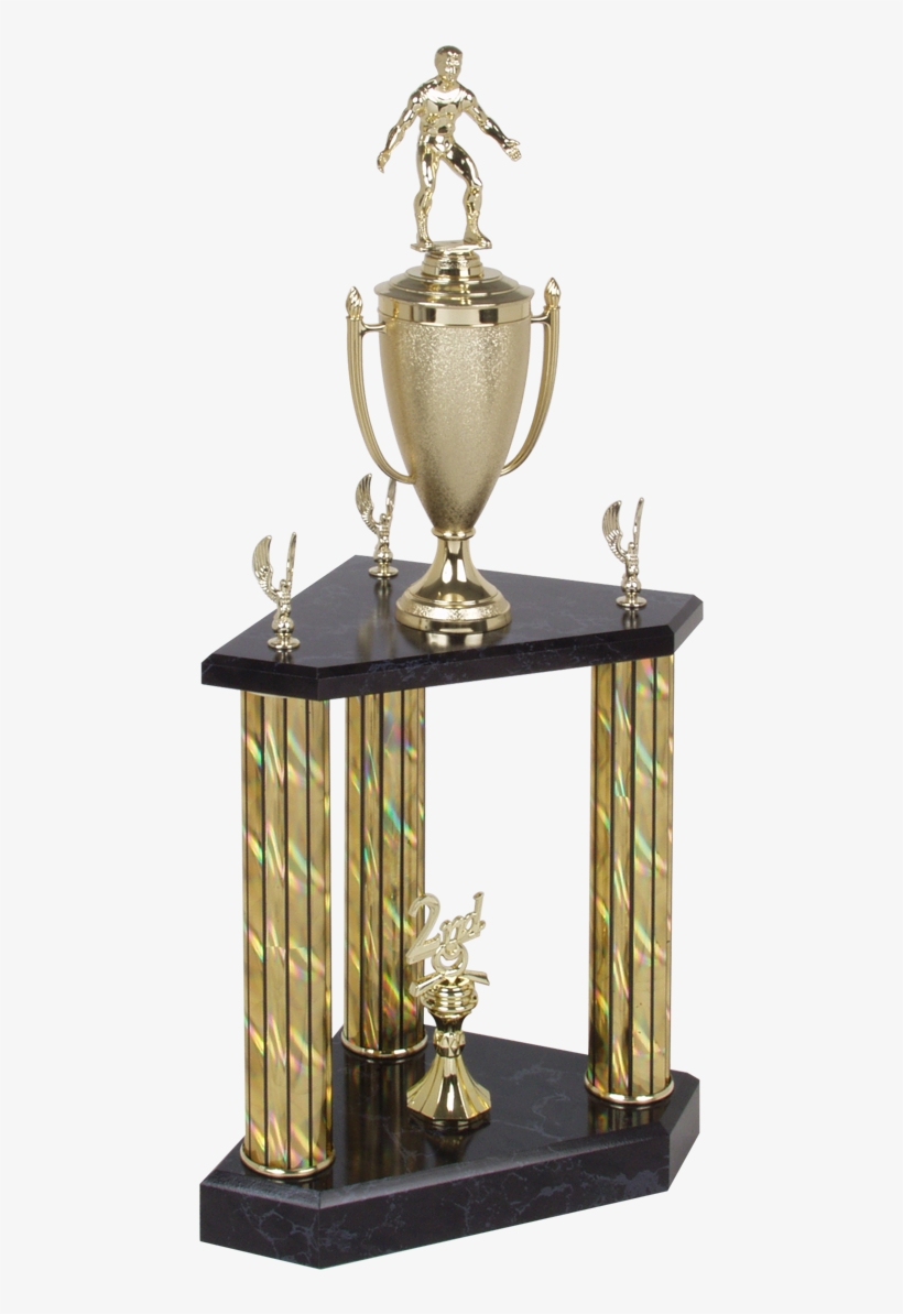 3 Column Trophy For Wrestling Events - Trophy PNG Image | Transparent ...