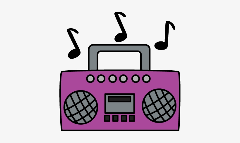 Purple Boombox Clip Art - Example Of Sound Energy Clipart PNG Image ...