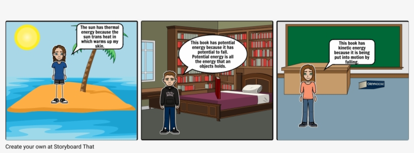 Energy Comic Book Strip - Heat And Kinetic Energy Comic PNG Image ...