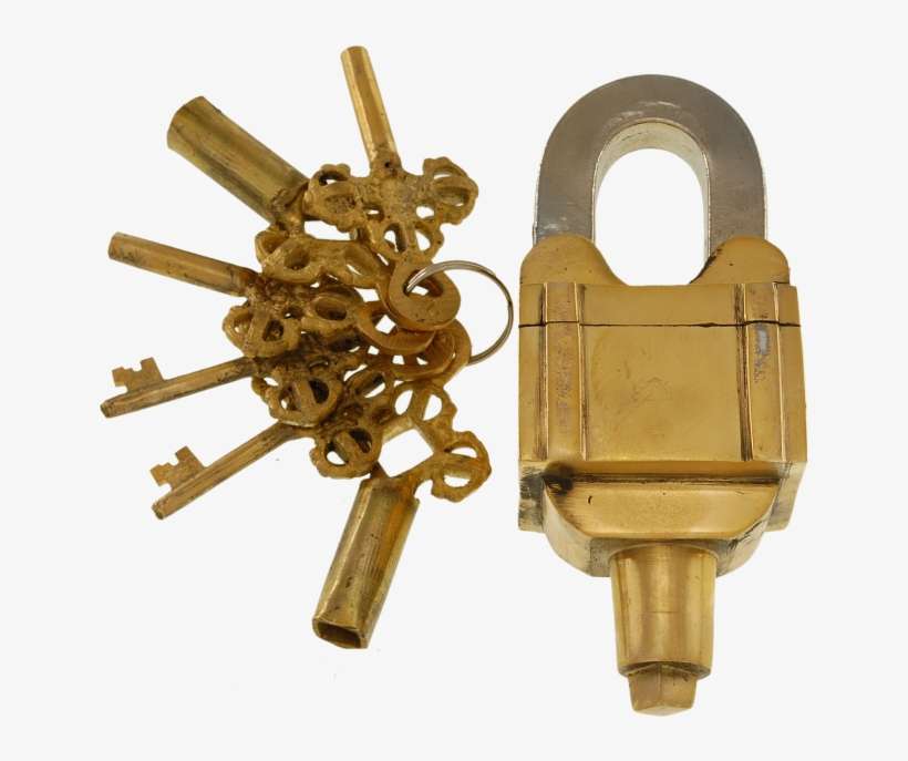Brass Key Square Trick - Three Key Lock Puzzle PNG Image | Transparent ...