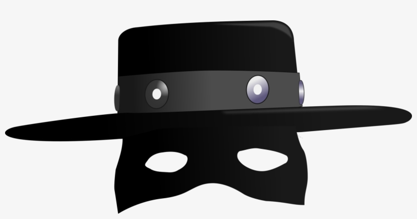 Zorro Hat Cartoon Costume Mask - Zorro Clipart PNG Image | Transparent ...