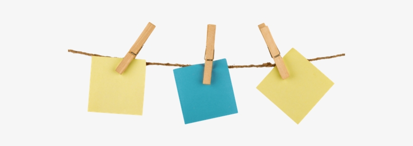 Png Clothes Pins Clip Art Library - Sticky Notes Hanging Transparent ...