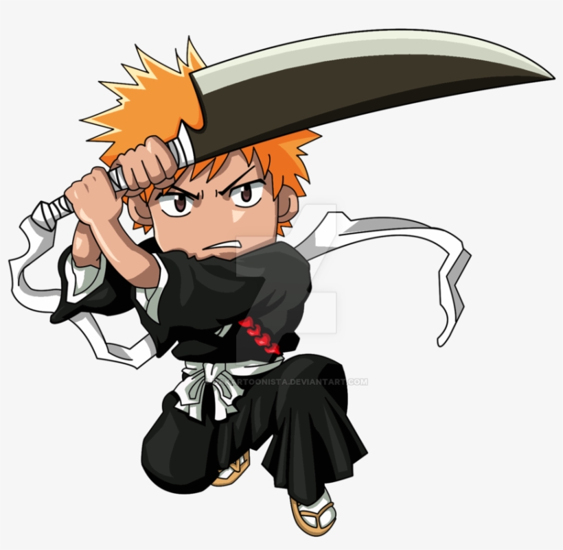 My Chibi Anime Drawing - Ichigo Cartoon PNG Image | Transparent PNG ...