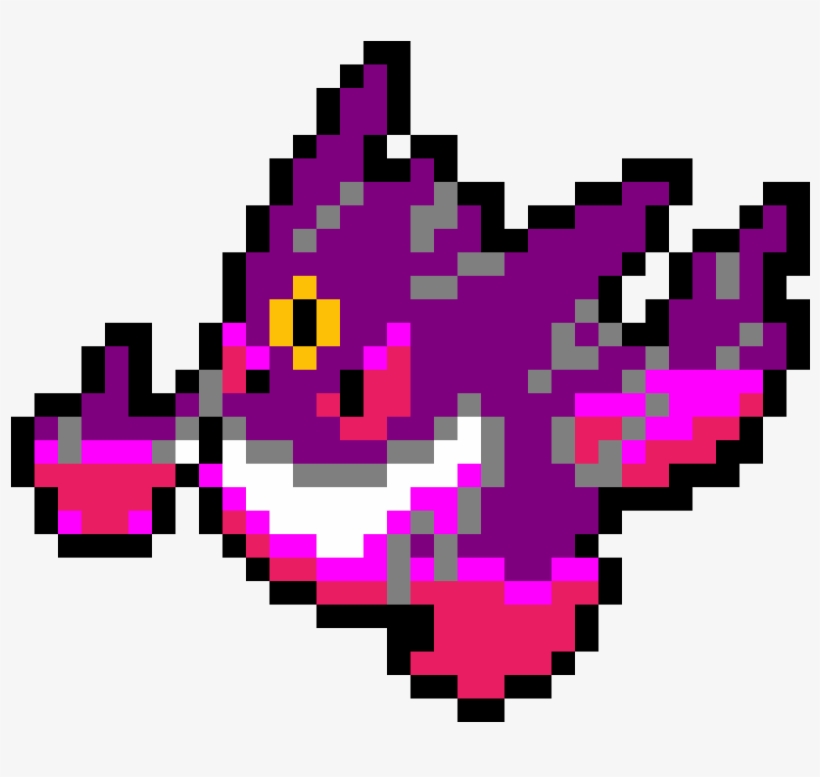 Mega Gengar Pixel Art PNG Image | Transparent PNG Free Download on SeekPNG