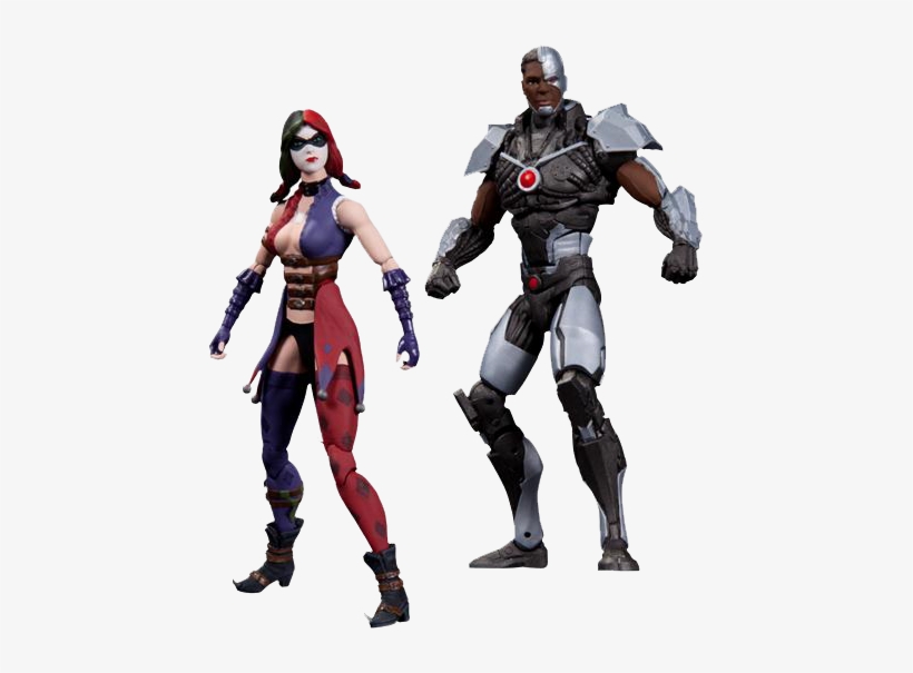 Cyborg Vs Harley Quinn Figure 2-pack - Injustice Gods Among Us Figure ...