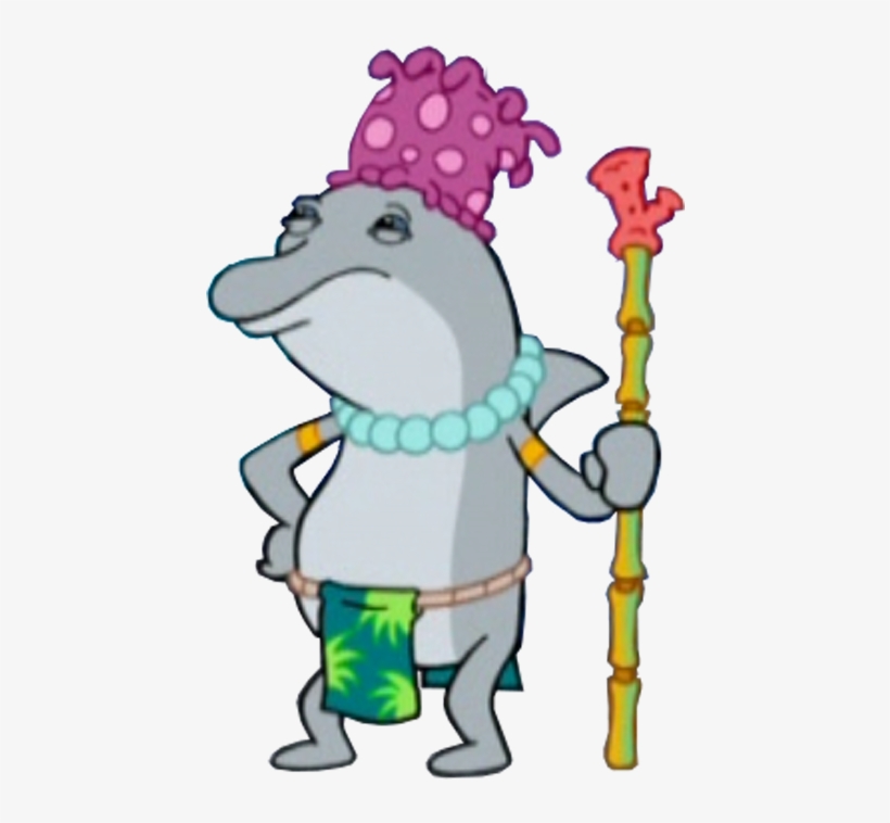 Dolphin Warrior - Spongebob Magic Dolphin PNG Image | Transparent PNG ...