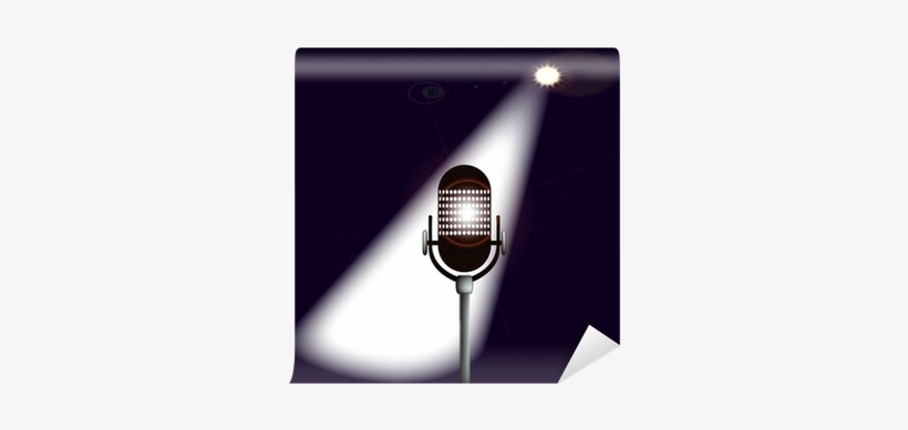 Retro Microphone Oval Ornament PNG Image | Transparent PNG Free ...