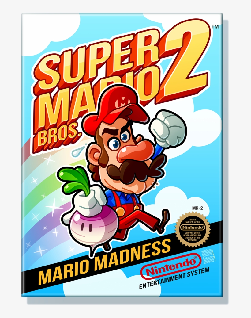 Nintendo Entertainment System Box Art Tribute One Of - Super Mario 2 ...