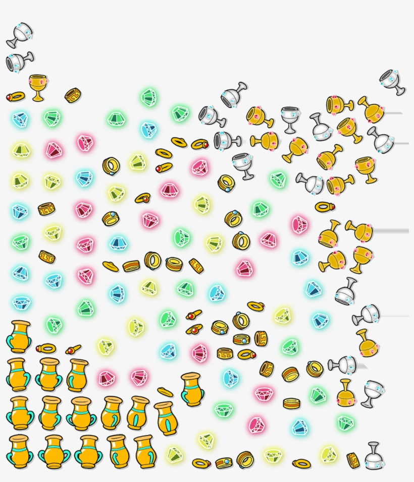 Treasure Sprite Sheet - Cuphead Sprite Sheet PNG Image | Transparent ...