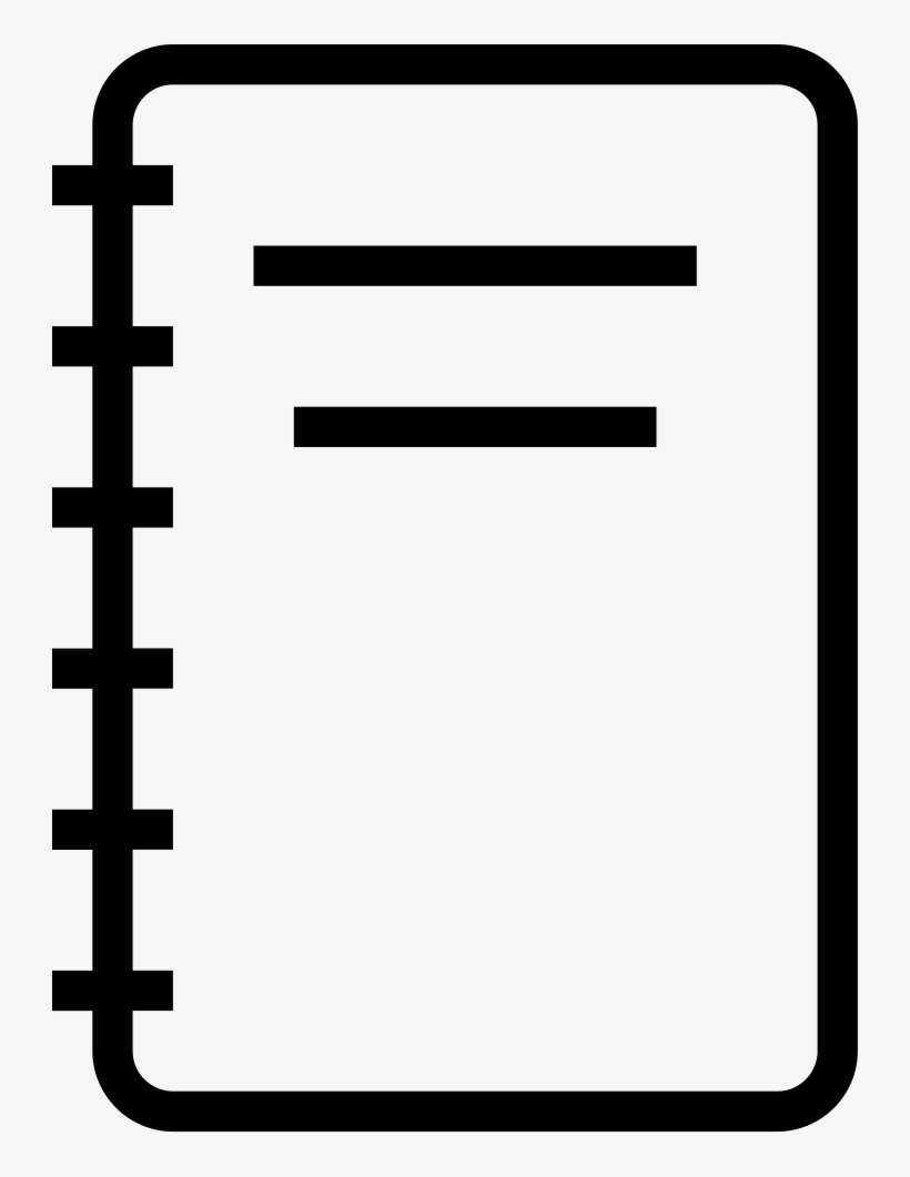 Download Png File Svg - Notebook Outline Transparent Background ...
