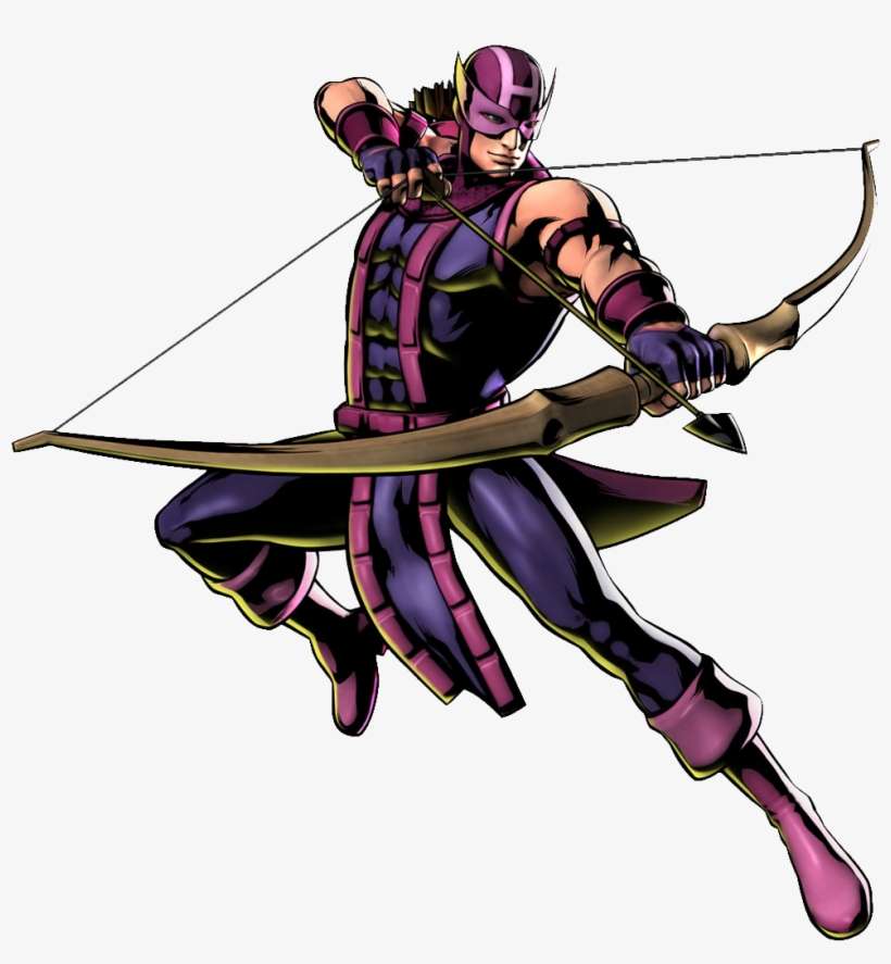 Bow Clipart Hawkeye - Ultimate Marvel Vs Capcom 3 PNG Image ...