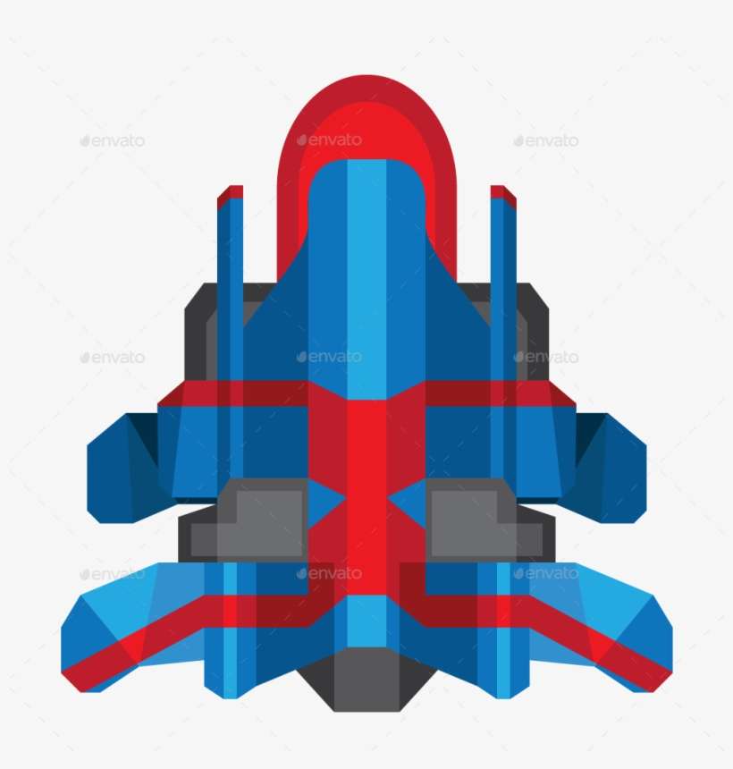 Vector Space Ship - Spaceship Sprite Vector PNG Image | Transparent PNG ...