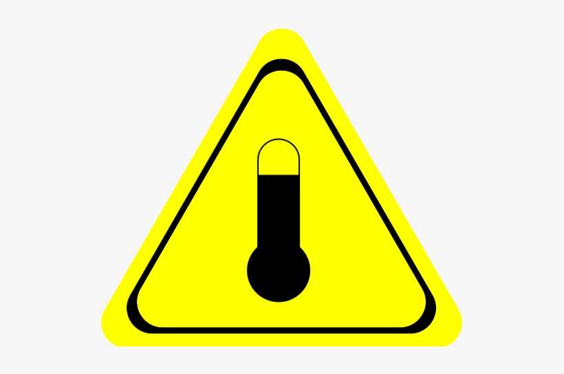 High Temperature Warning Symbol - High Temperature Sign PNG Image ...