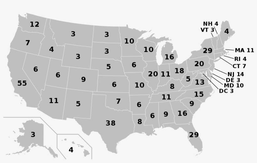 United States Presidential Election - Electoral College 2016 PNG Image ...