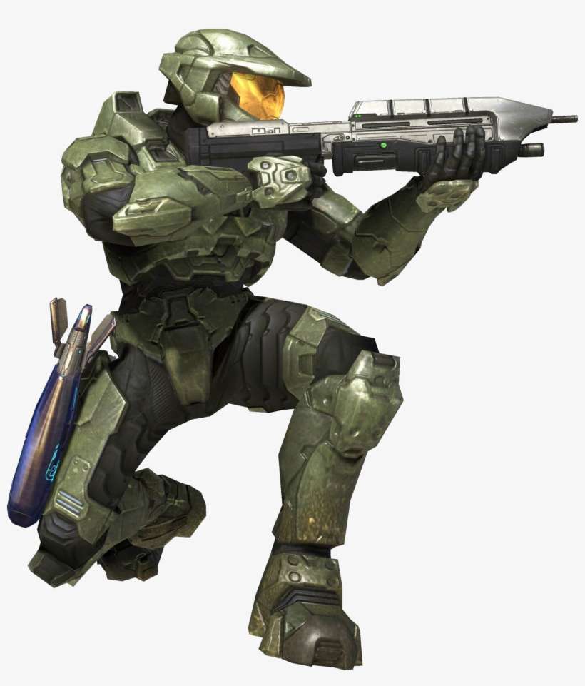 H3 Masterchief Crouch - Master Chief Png PNG Image | Transparent PNG ...