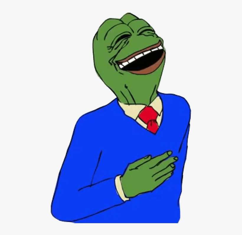Download Pepe Great Post - Laughing Pepe With Glass | Transparent PNG ...