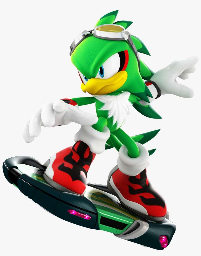 Sonic Free Riders Jet Artwork - Jet The Hawk Render PNG Image ...