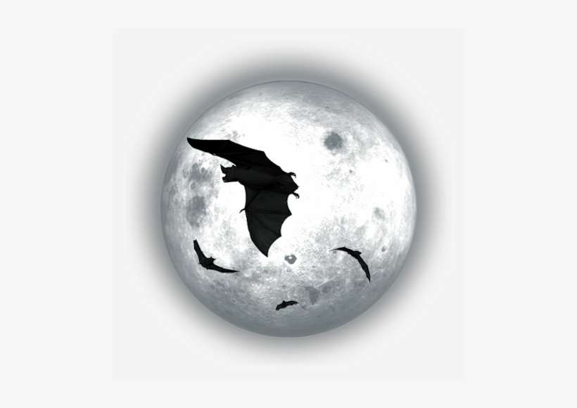 Bat-042 - Bats And Moon Png PNG Image | Transparent PNG Free Download ...