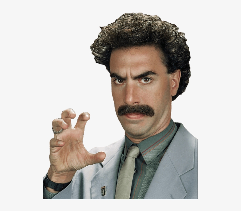 Borat Face - Sacha Baron Cohen Freddie Mercury PNG Image | Transparent ...