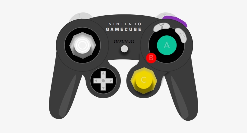 Gamecube Controller Black PNG Image | Transparent PNG Free Download on ...