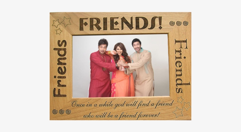 Friends Wooden Frame - Friends Photo Frame Png PNG Image | Transparent ...