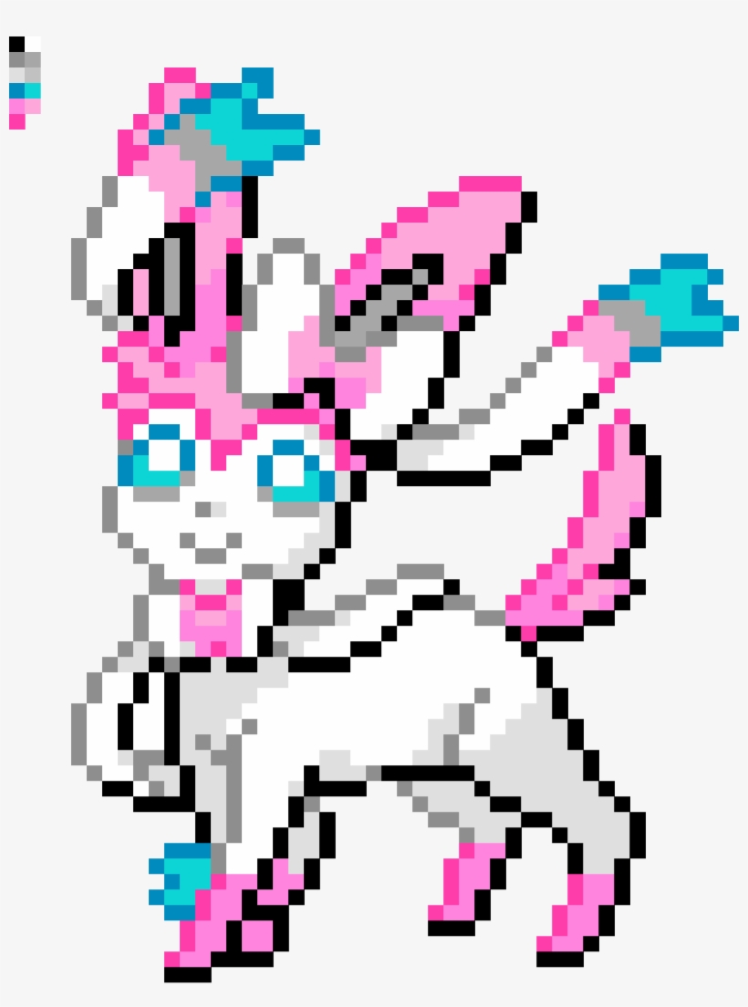 Pixel Art Pokemon Sylveon PNG Image | Transparent PNG Free Download on ...