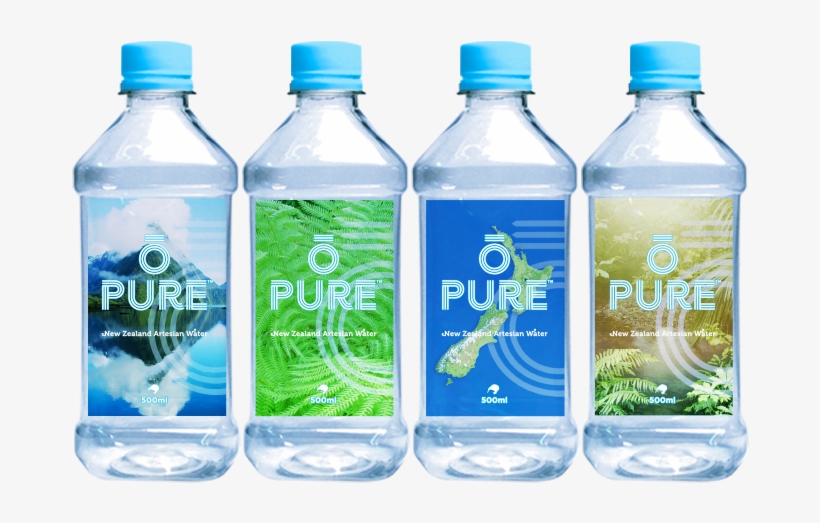 Ō Pure Bottled Water - Mineral Water Brands In New Zealand PNG Image ...