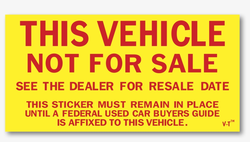 [more], V-t Not For Sale Stickers - Car Not For Sale Sticker PNG Image ...