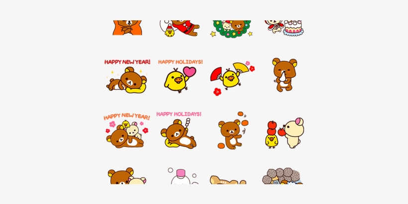 Rilakkuma Sticker Set Png PNG Image | Transparent PNG Free Download on ...