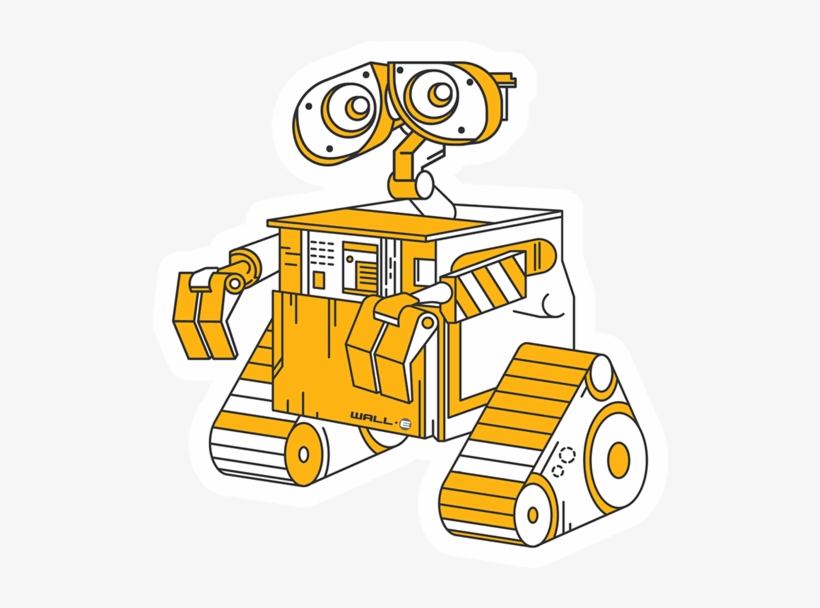 Wall E Sticker - Sticker PNG Image | Transparent PNG Free Download on ...