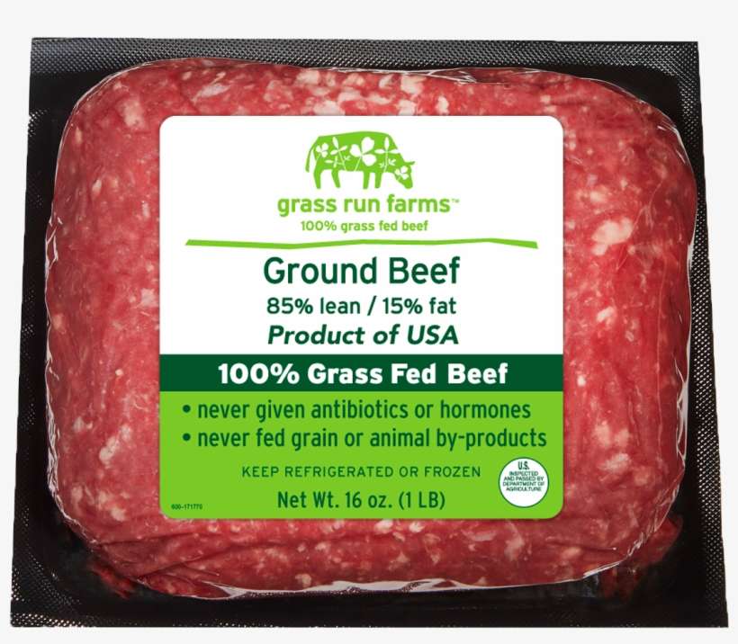 Grass Fed Ground Beef 85 2 Labeled - Grass Run Farms 85% Beef Patties ...