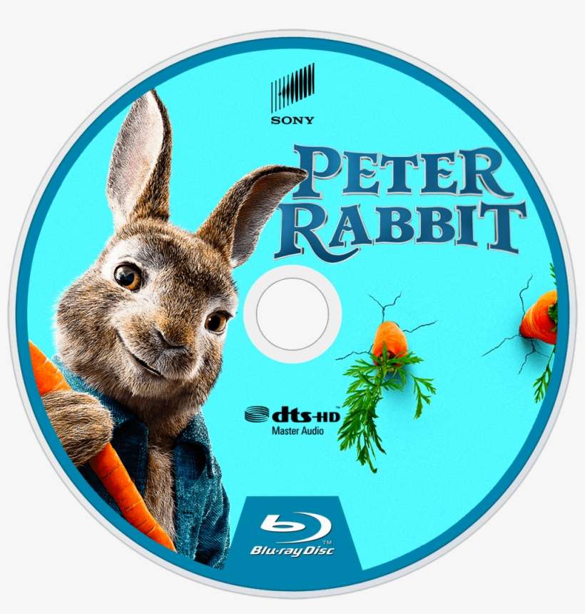 Peter Rabbit Bluray Disc Image - Peter Rabbit 2018 Cd PNG Image ...