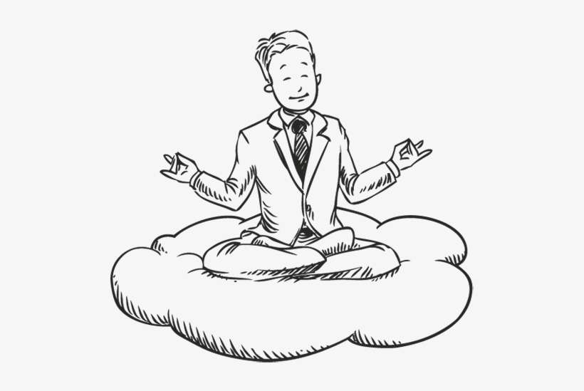 Download Home Banner Man Cloud - Man On Cloud Drawing | Transparent PNG ...