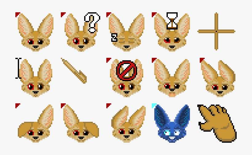 Download Fennec Fox Mouse Pointer Full Set - Art | Transparent PNG ...
