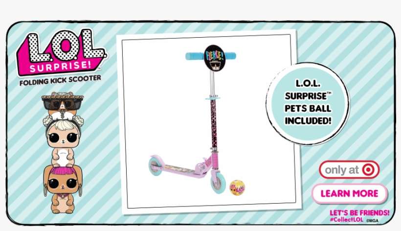 Download L - O - L - Surprise Folding Kick Scooter - Lol Surprise Doll ...