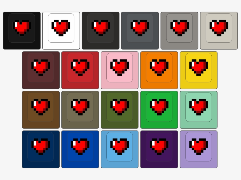 8 Bit Heart Minecraft