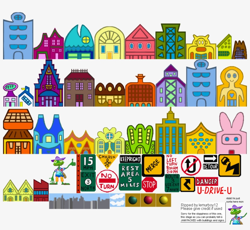 Click For Full Sized Image Stage 2 - Parappa The Rapper Textures PNG ...